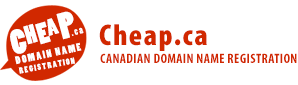 Cheap .ca domain from Cheap.ca. Canadian domain name registrar.